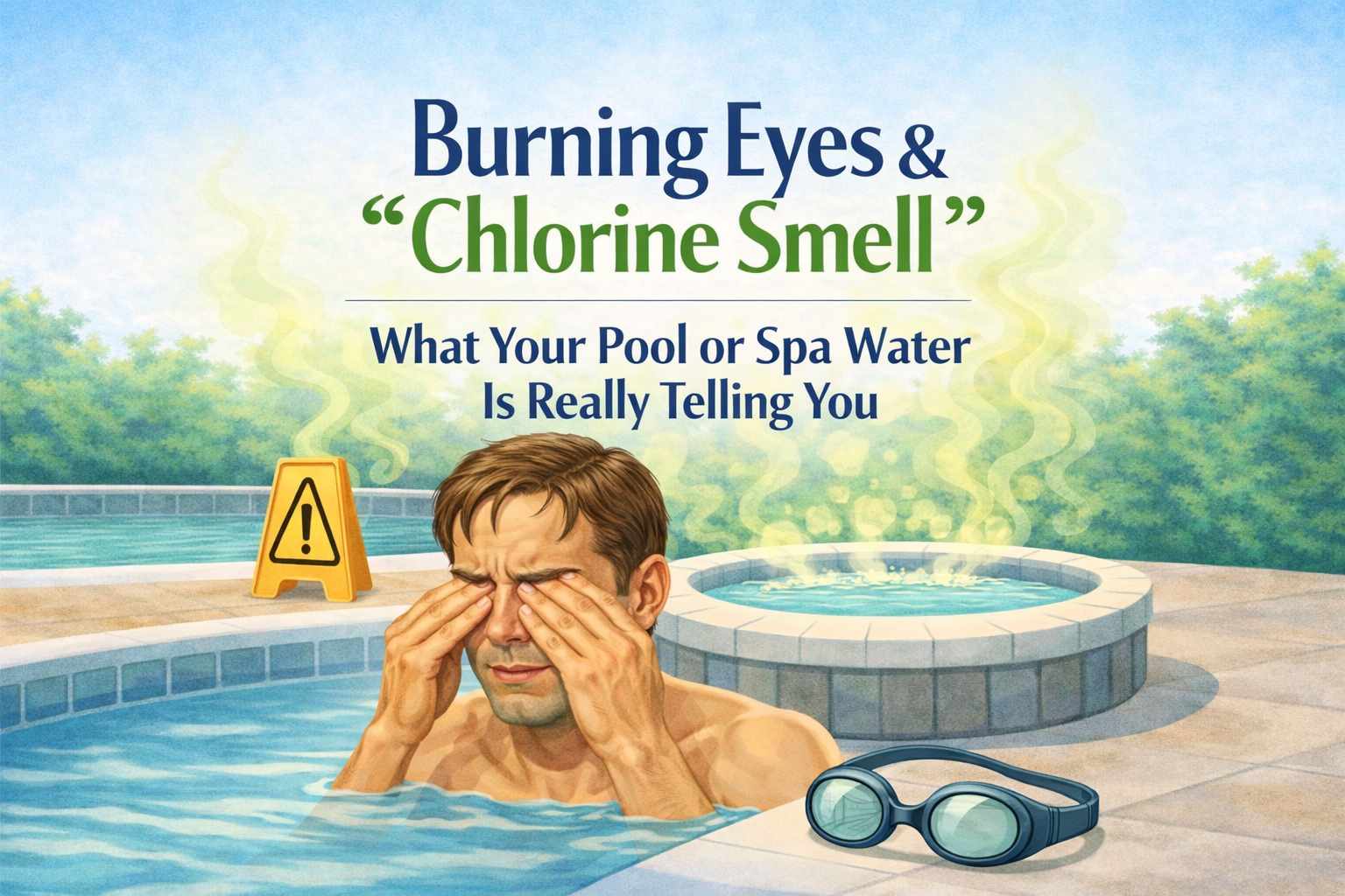 Burning Eyes & “Chlorine Smell”: What Your Pool or Spa Water Is Really ...
